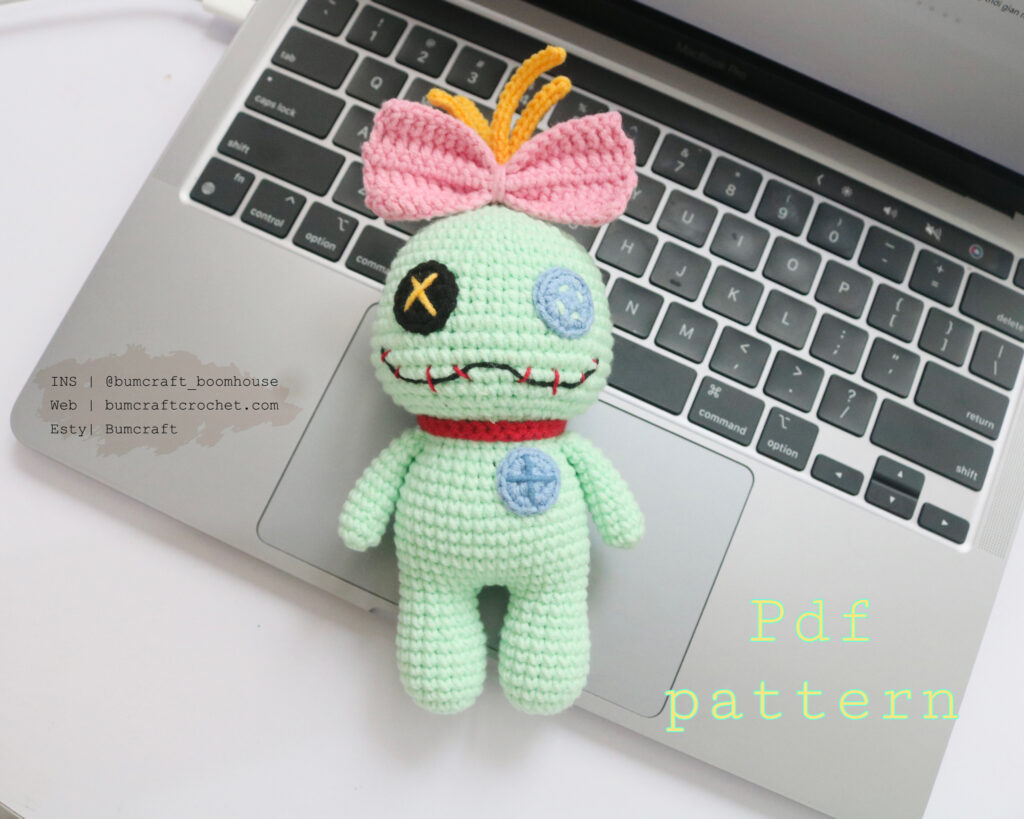 Digital Pdf files- Standing SCRUMP crochet pattern – BumcraftCrochet