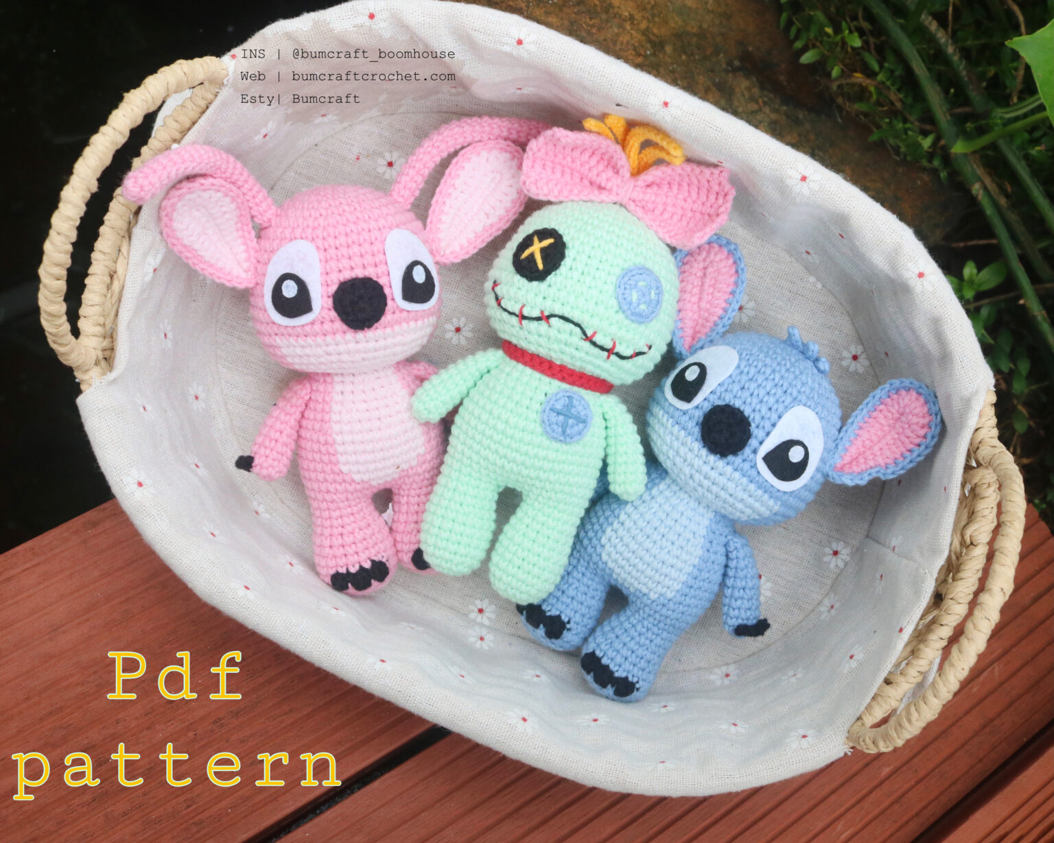 Bundle 3 PDF files-Digital Standing STITCH, SCRUMP and Angel crochet ...